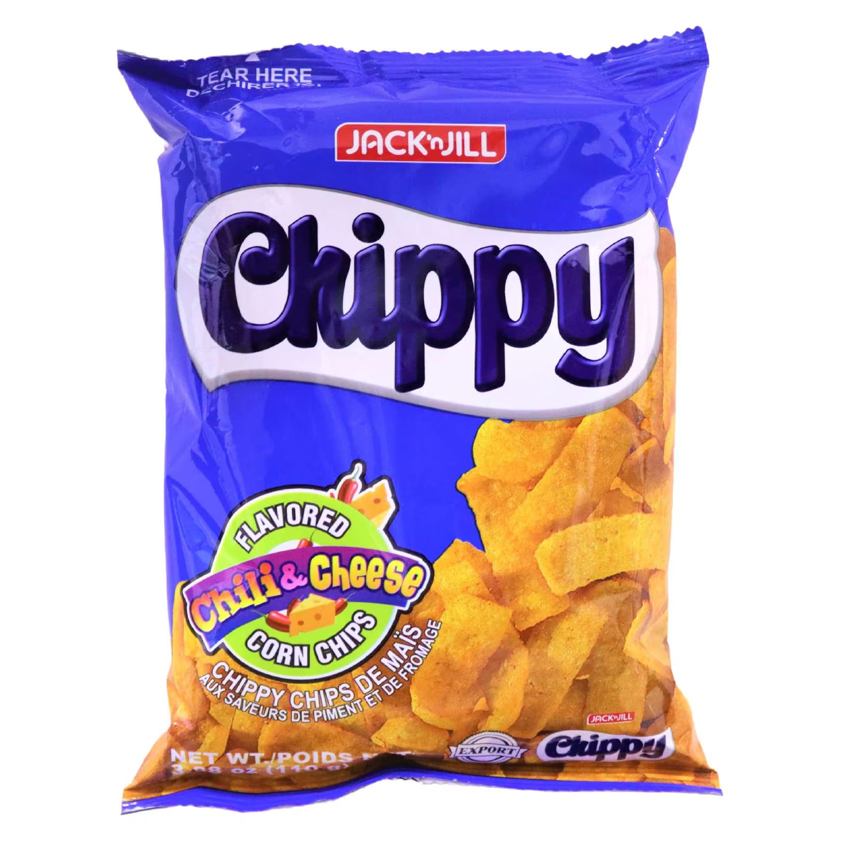 Jack n Jill Chippy Chili & Cheese 110g | Spicy & Cheesy Corn Chips ...