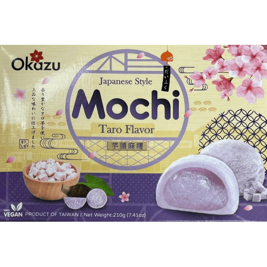 Okazu Japanese Style Mochi Taro 210g – Soft Taro Mochi – Golden Buffalo ...