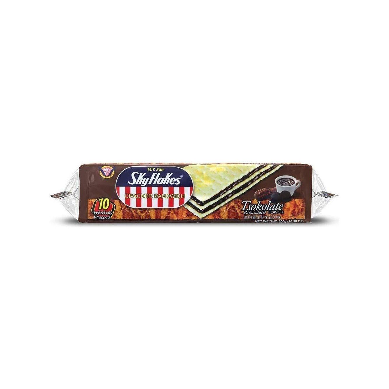 SkyFlakes Cracker Sandwich Tsokolate 300g | Chocolate Cream Snack ...
